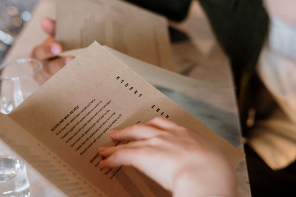 Comment créer son menu de restaurant